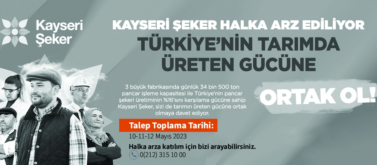 Kayseri Şeker Halka Arz Ediliyor - Turkish Menkul Değerler